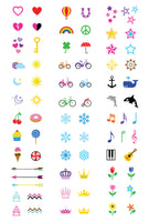 Mini Colors Temporary Tattoo Set | Tatt Me Temporary Tattoos